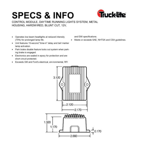 MODULE CONTROL DAYTIME RUNNING TRUCKLITE - GBM Trailer Service